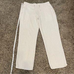 Cubavera | Pants | Cubavera Mens Beige Linen Blend Pants Sz L | Poshmark